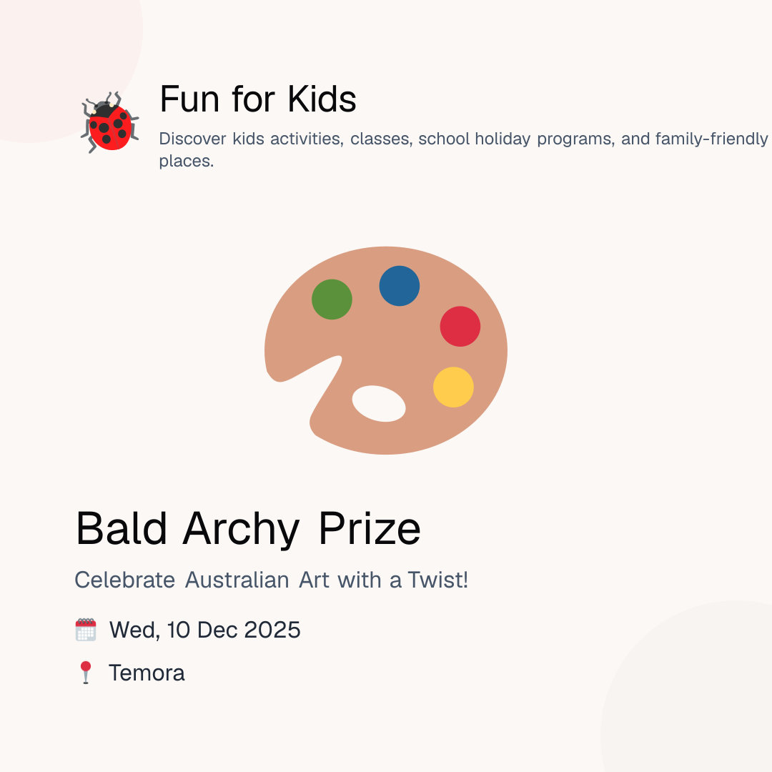 Bald Archy Prize | Fun for Kids